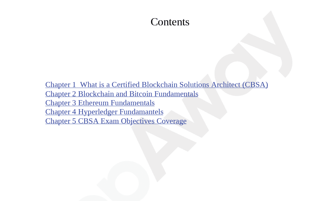 Blockchain CBSA Exam Dumps, CBSA Practice Test Questions - PrepAway
